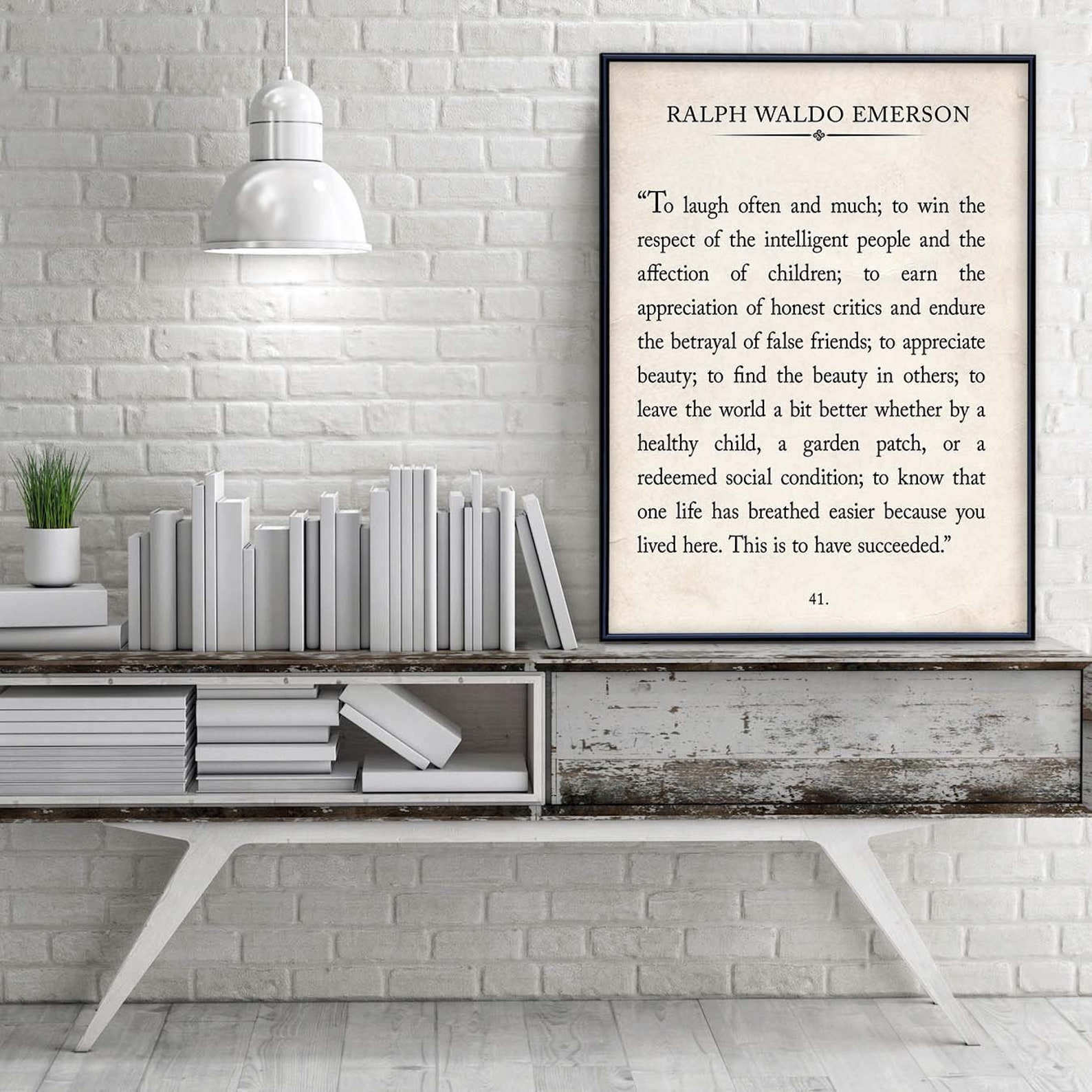 Ralph Waldo Emerson Vintage Book Page Literary Quote Art Print for Home ...