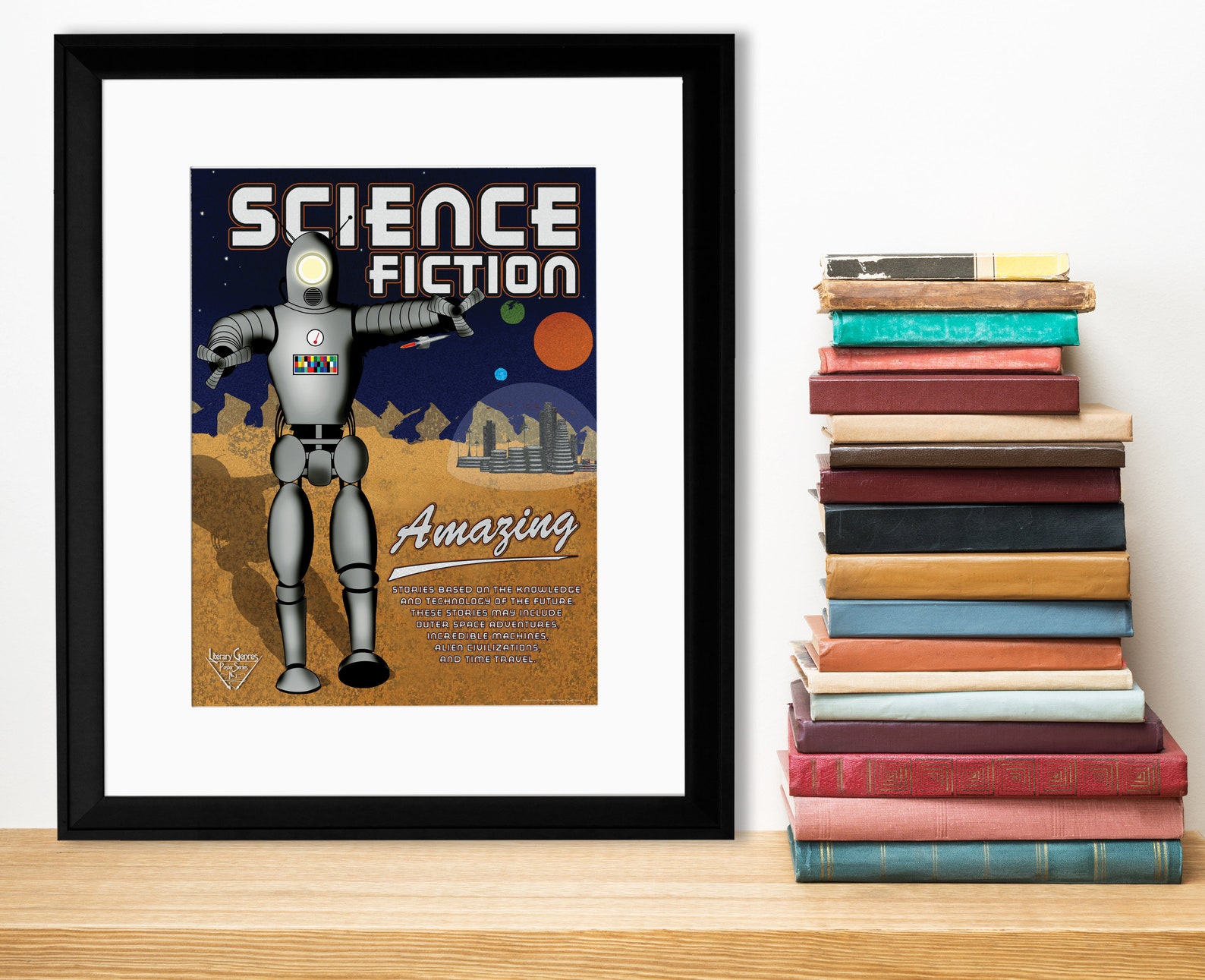 Science Fiction Literary Genre. Literary Art Print. - Etsy