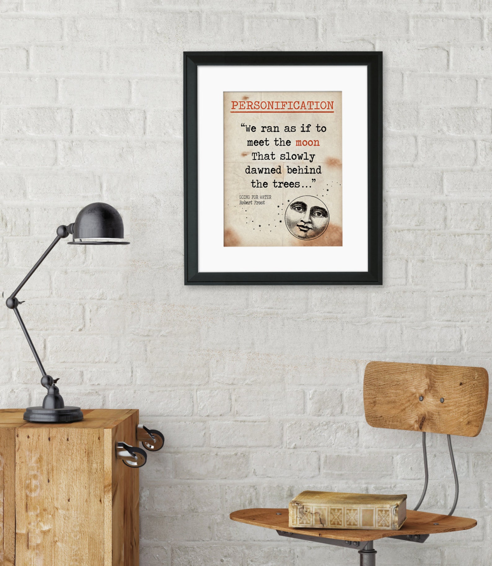 Going for Water Personification Quote Educational Art Print - Etsy