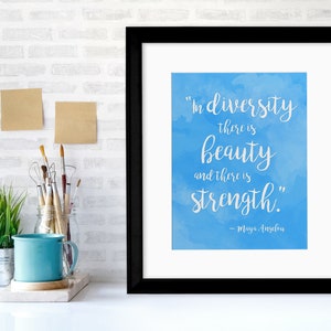 Rainbow of Diversity Motivational Posters Set. Inspirational Art Prints ...