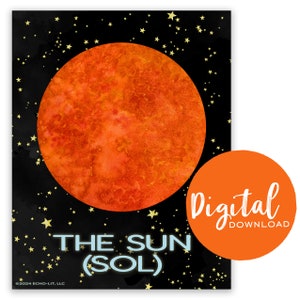 Illustrated Scientific Solar System STEM/STEAM Poster Set of 10 Digital ...