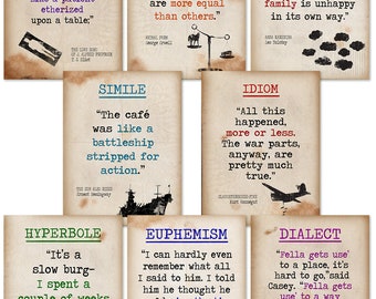 Shakespeare Literary Quote Poster Set. Discount Classroom | Etsy