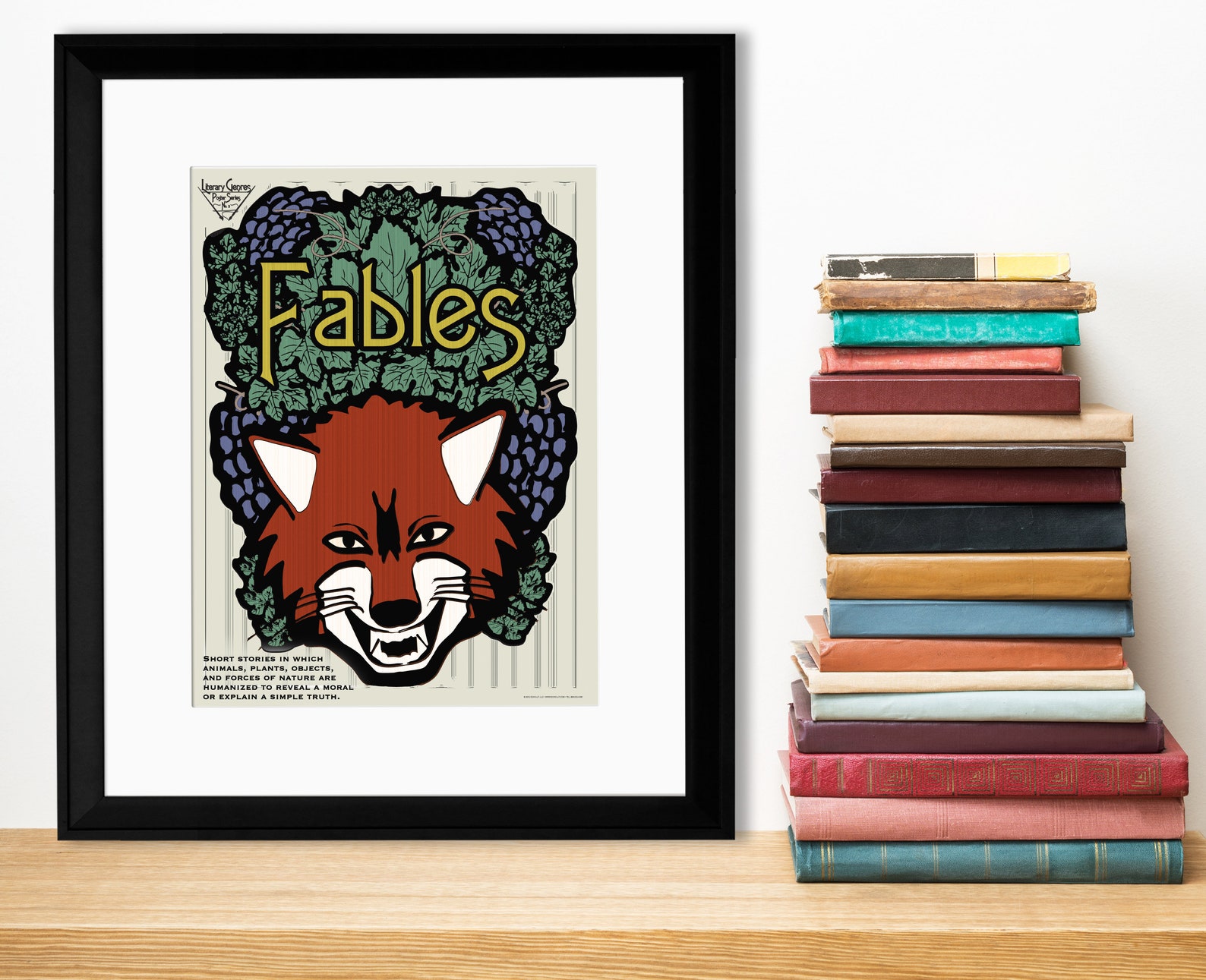 Fables Literary Genre. Educational Classroom Poster. Fine Art - Etsy