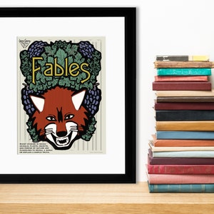 Fables Literary Genre. Educational Classroom Poster. Fine Art Paper ...
