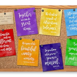 Rainbow of Diversity Motivational Posters DIGITAL DOWNLOAD Bundle - Etsy