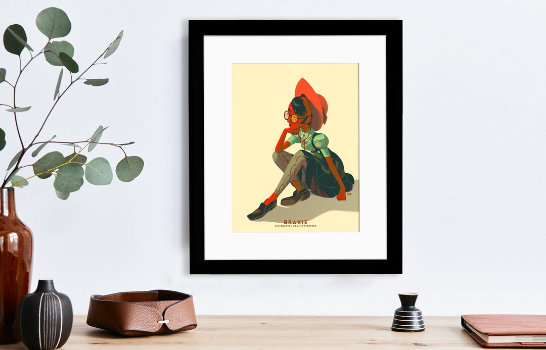 Flatwoods Monster Braxie Glen Brogan Art Print. Fine Art Paper ...