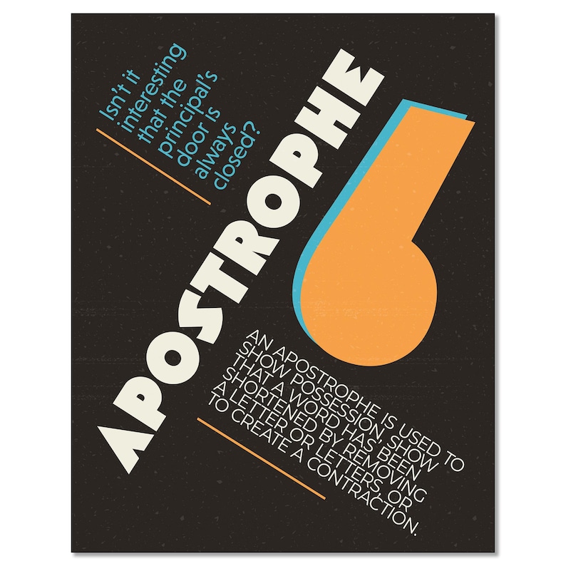 Retro Punctuation Classroom 14 Poster Bundle - Etsy