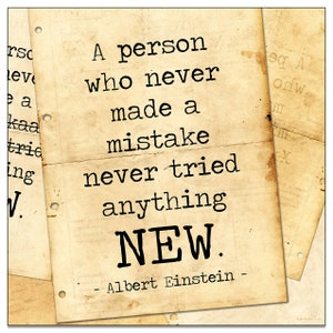 Albert Einstein Motivational Quote Poster DIGITAL DOWNLOAD - Etsy