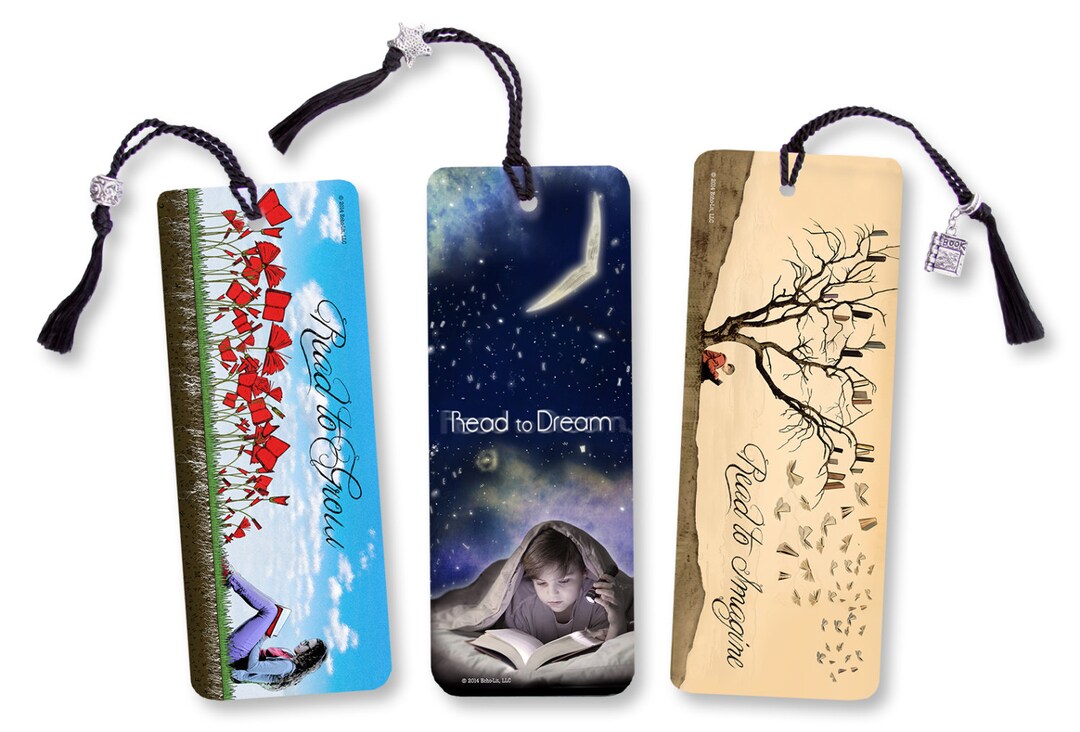 Reading Inspirational Bookmarks, Set of 3 - Etsy