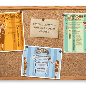 Punctuation Three Poster DIGITAL DOWNLOAD Bundle - Etsy