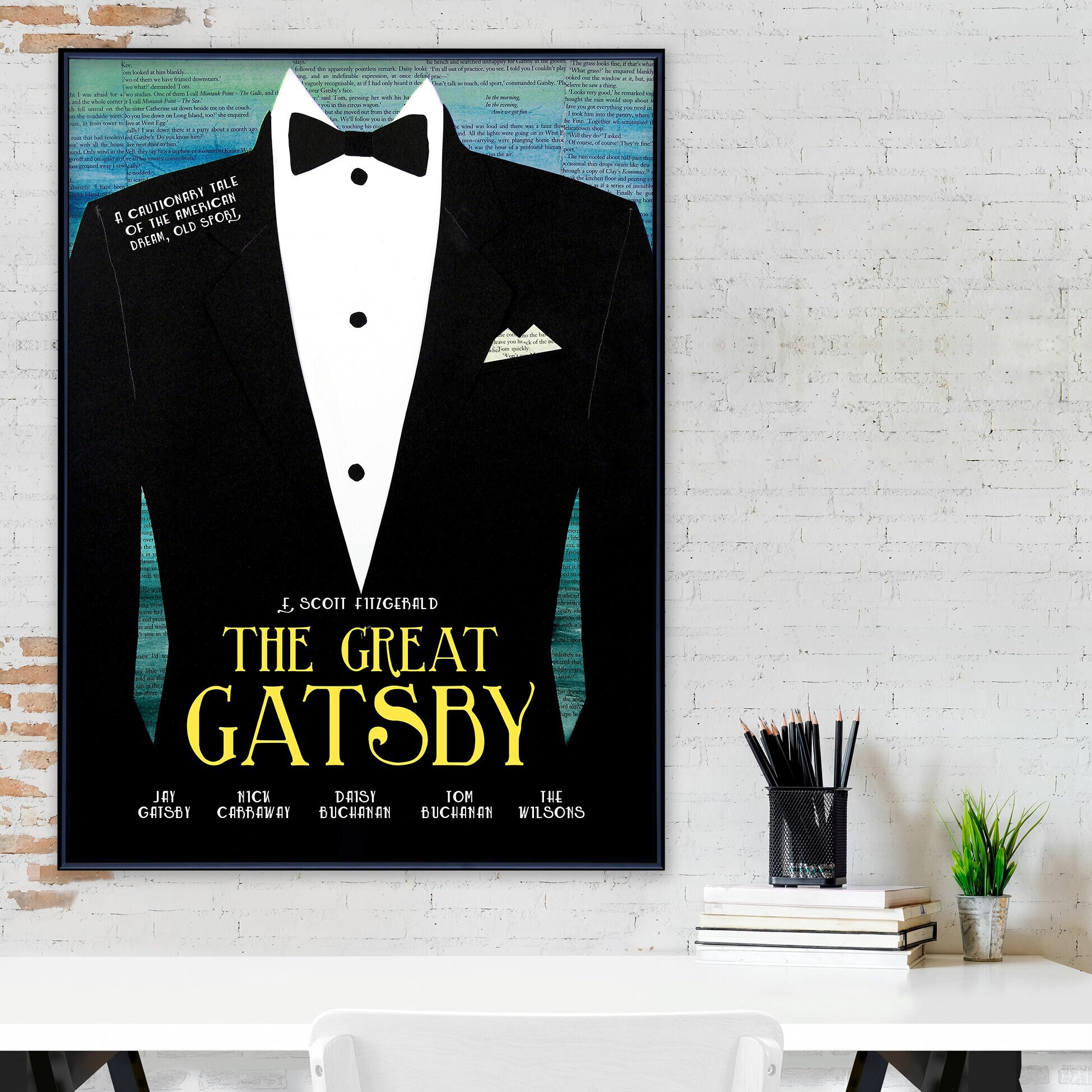 Classic Novels - Movie Style Poster Set of Six. Literary Set. Fine Art ...