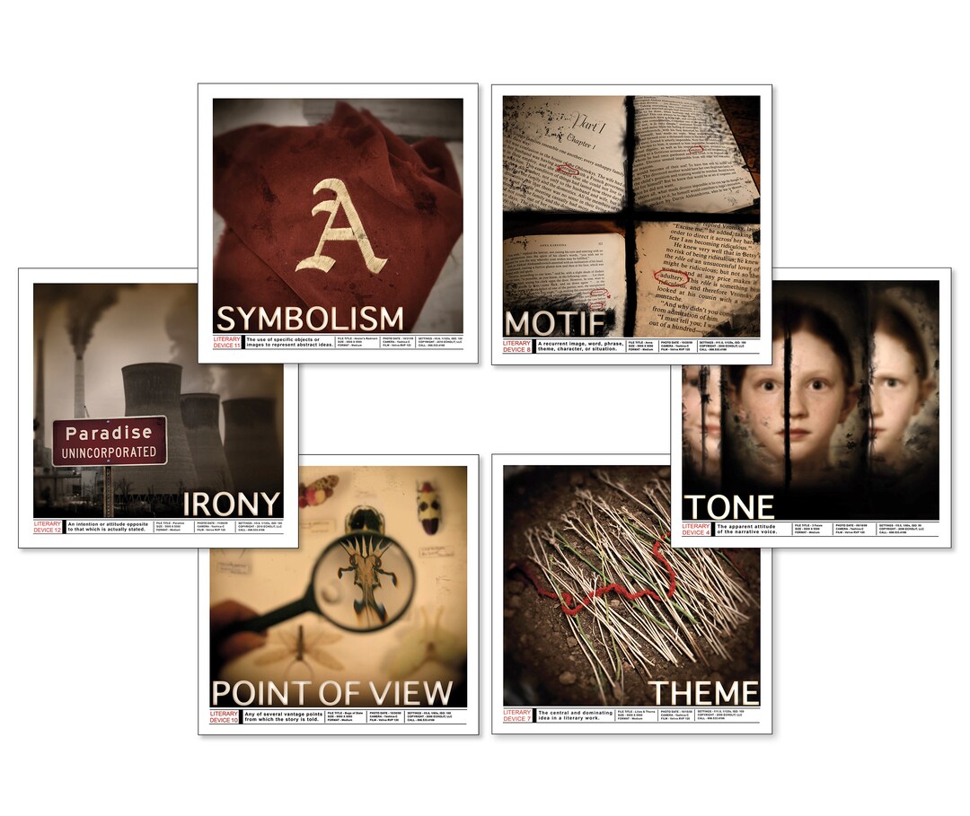 Literary Devices II Educational Poster Set. Discount Classroom Bundle ...