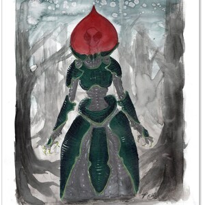 Mothman and the Flatwoods Monster Art Print Set. West Virginia Folk Art ...