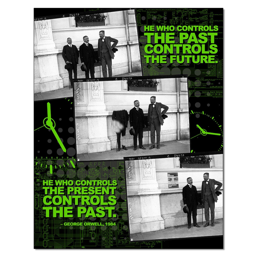 George Orwell 1984 Control Quote - Literary Art Poster DIGITAL DOWNLOAD ...