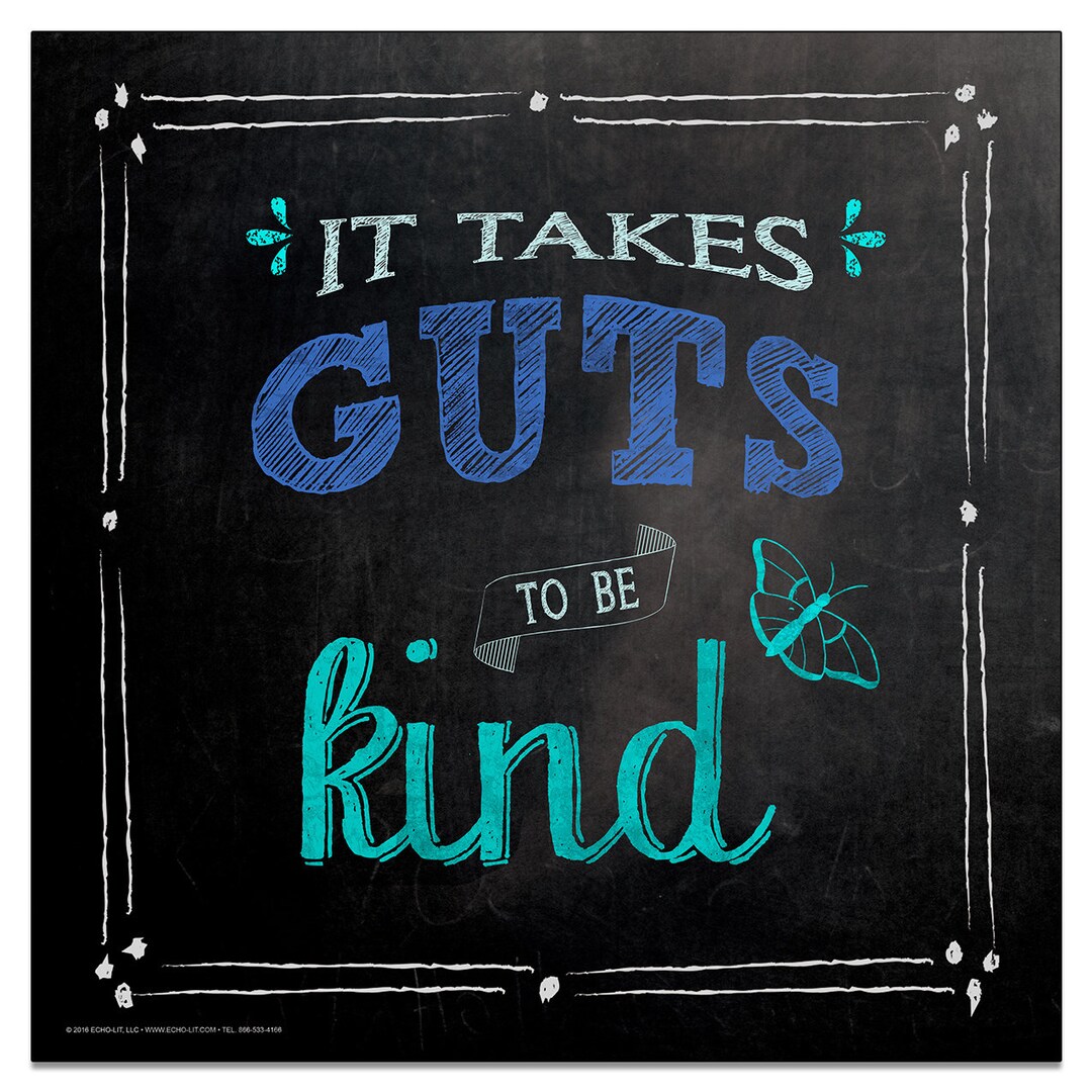 It Takes Guts Motivational Chalkboard Quote Poster DIGITAL DOWNLOAD - Etsy