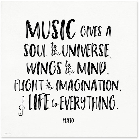 Plato Quotes On Music Music Gives A Soul To The Universe Wings To The
