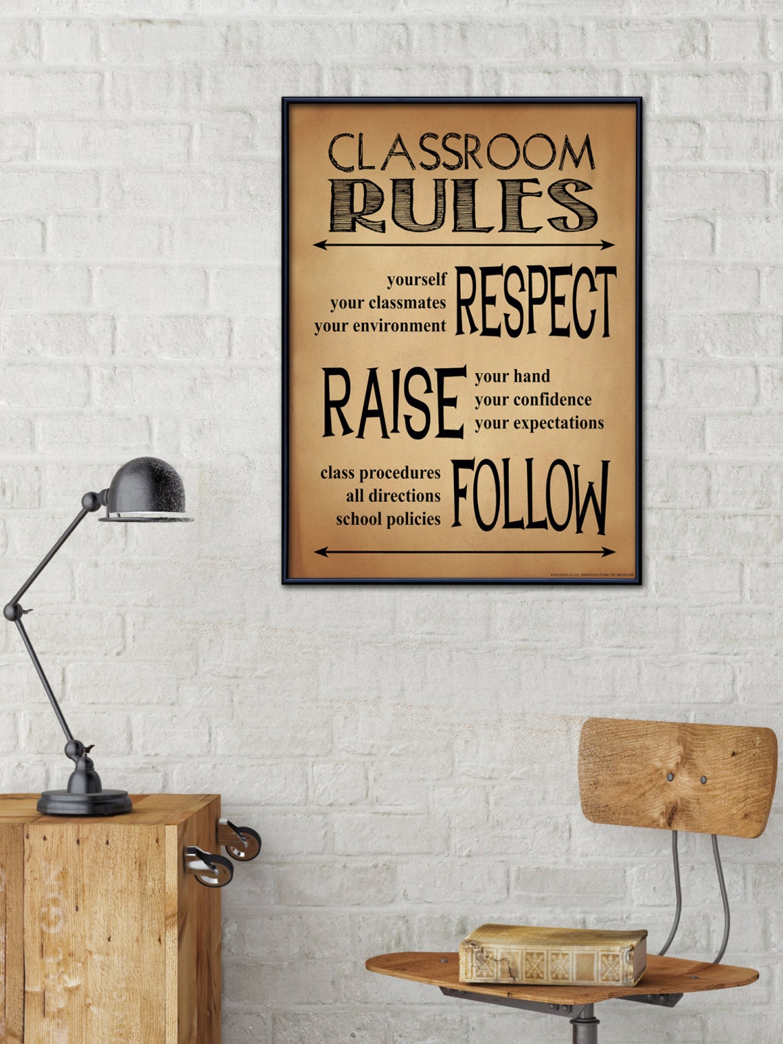 Classroom Rules Personalized Art Print. Teacher Gift for - Etsy