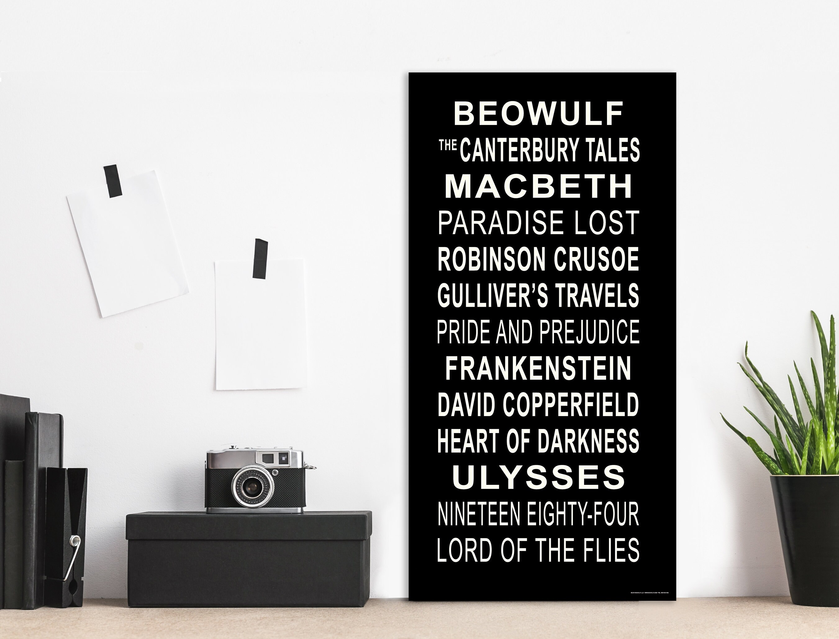 English Literature Subway Sign, Literary Poster, for Classroom, Office ...