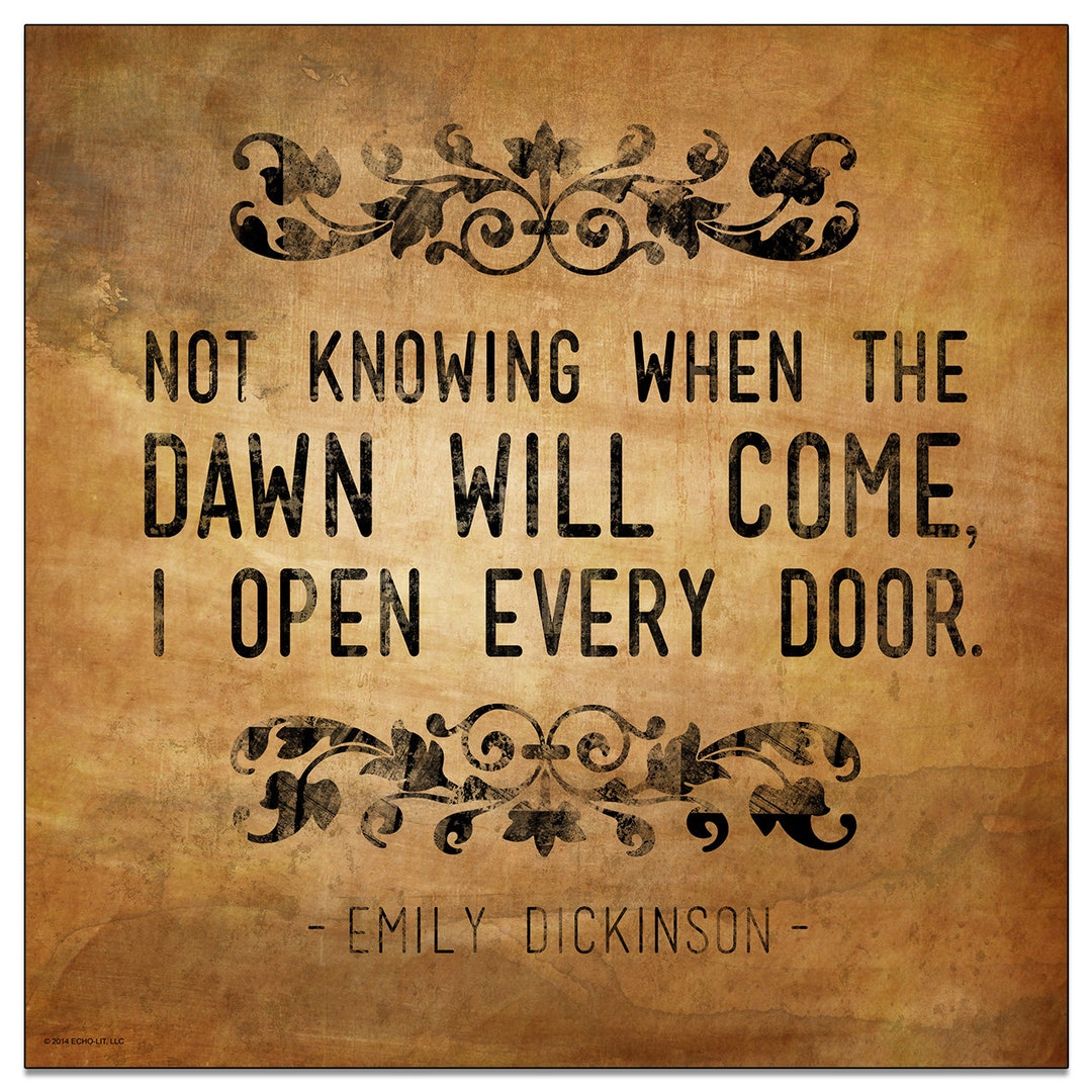Emily Dickinson Motivational Quote Poster DIGITAL DOWNLOAD - Etsy