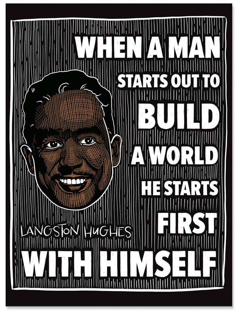 Twentieth Century Black Authors 8 Poster Set. Fine Art Paper, Laminated ...