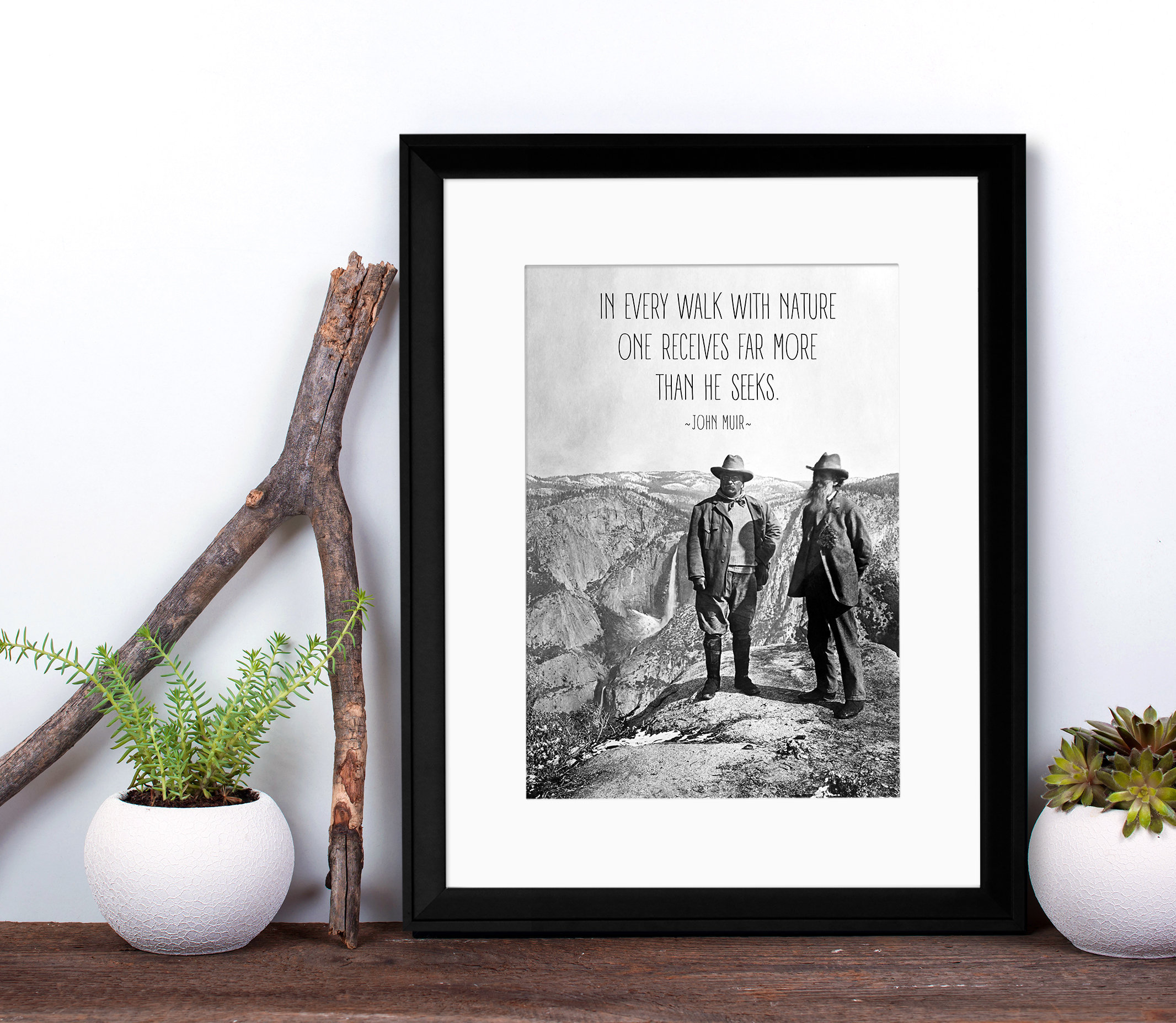 In Every Walk With Nature John Muir Inspirational Quote Print. Fine Art ...