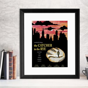 The Catcher in the Rye - J.D. Salinger - Classic Novel Literary Print ...