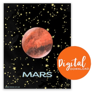 Illustrated Scientific Solar System STEM/STEAM Poster Set of 10 Digital ...