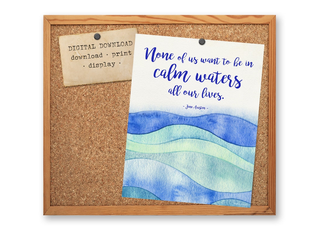 Jane Austen Quote - Literary Art Poster DIGITAL DOWNLOAD - Etsy