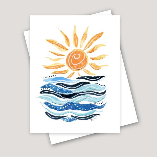 Solar Eclipse Greeting Card - Etsy