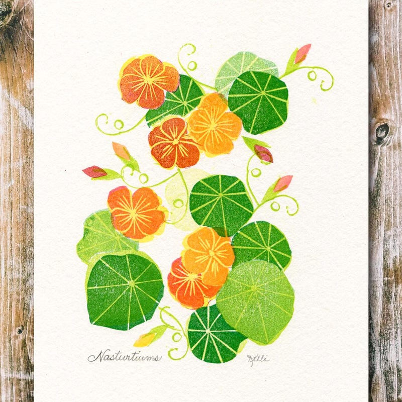 Monoprint Handmade - Etsy
