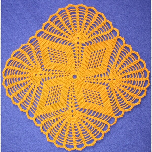 Square Crochet Doily - Etsy