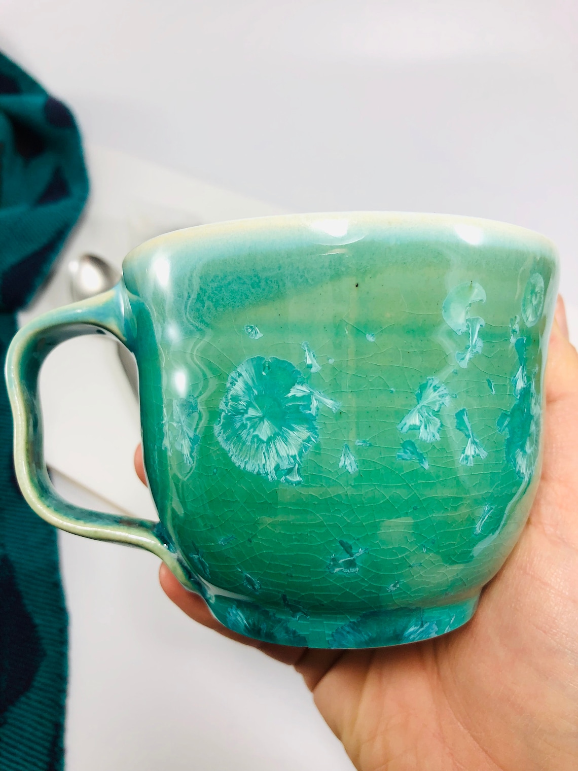 Green Tea Cup / Handmade Ceramic - Etsy