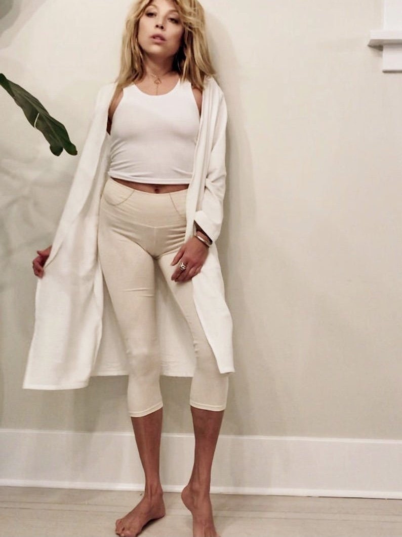 Capri Hemp Organic Cotton Base Layer Leggings Thin Fabric - Etsy