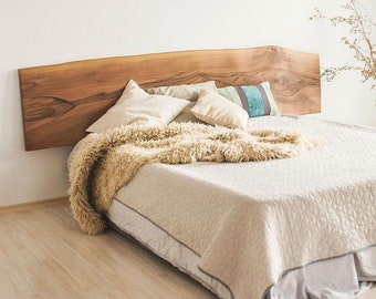 Maple Live Edge Headboard - Etsy