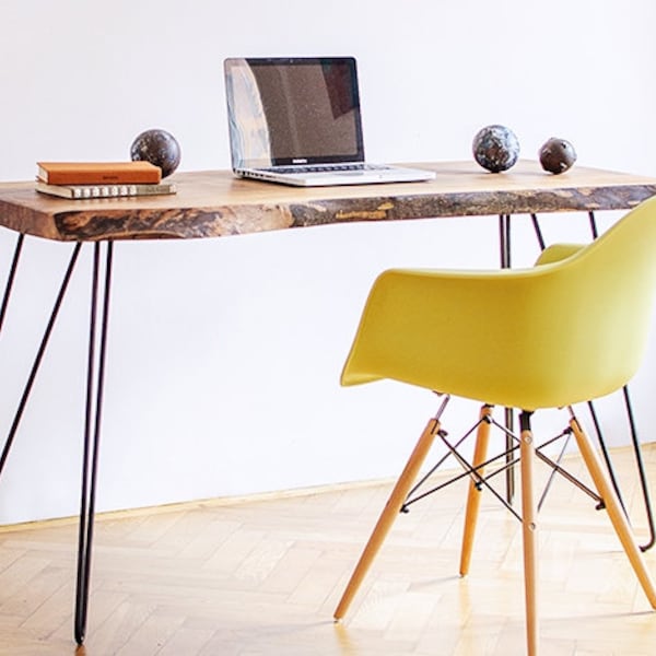 Wood Slab Desk - Etsy