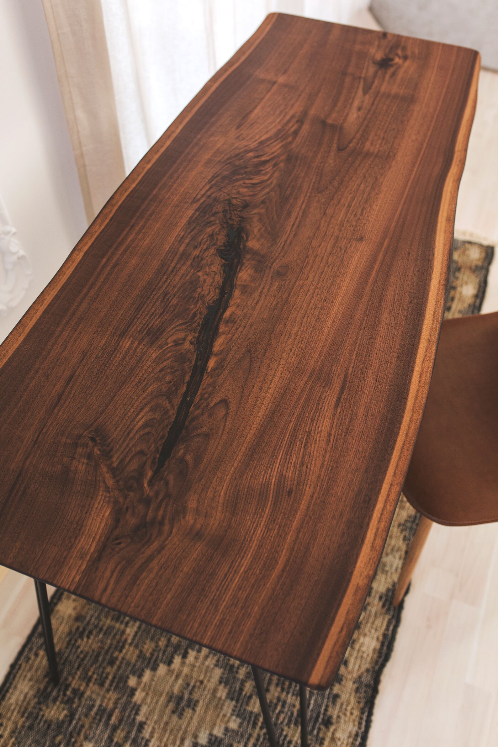 Wood Writing Desk Modern Farmhouse Home Desk Solid Wood - Etsy