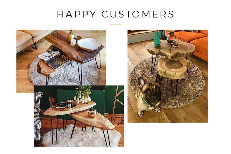 Live Edge Coffee Table Small Coffee Table Wood Coffee Table | Etsy