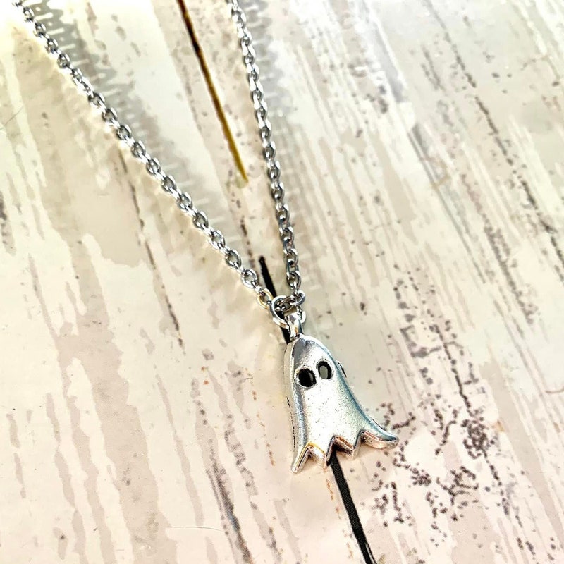 Gold Ghost Necklace - Etsy