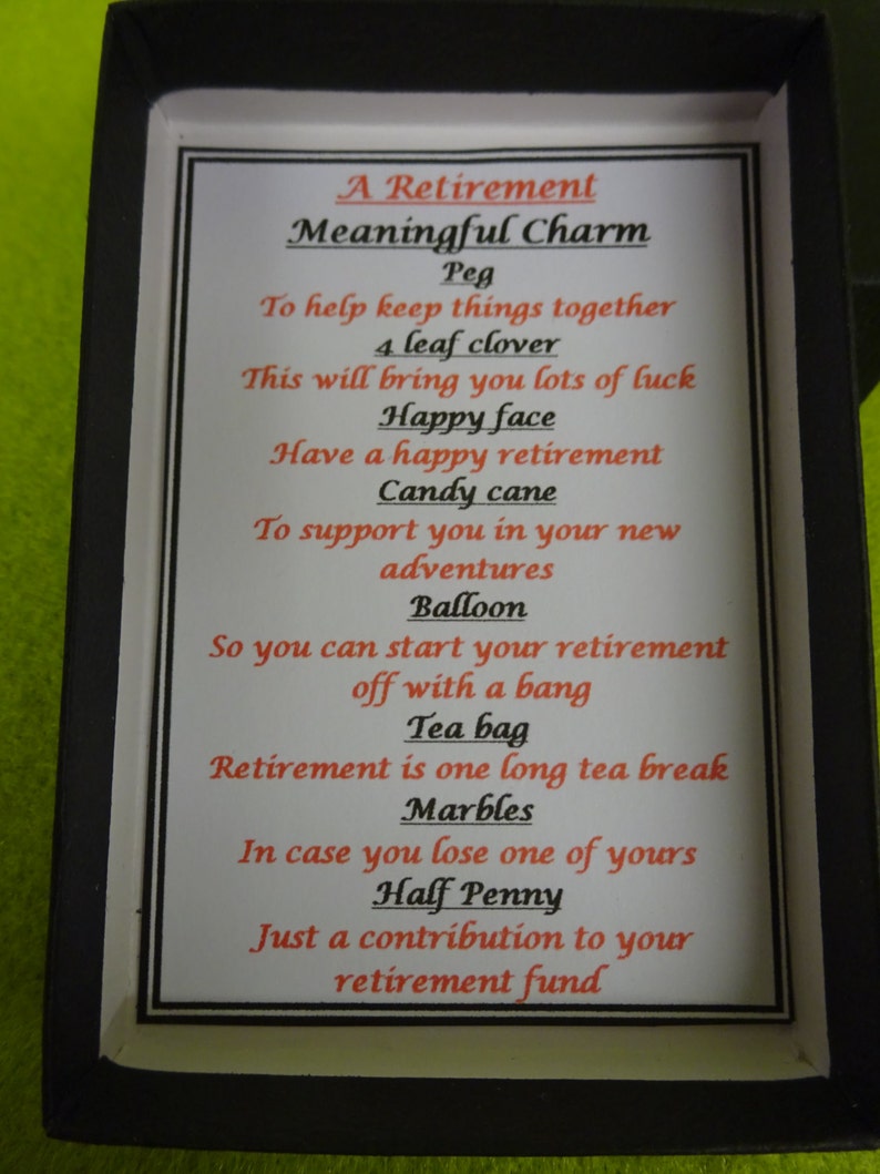 Meaningful Keepsake for a Retirement Gift Key Charm Marbles | Etsy