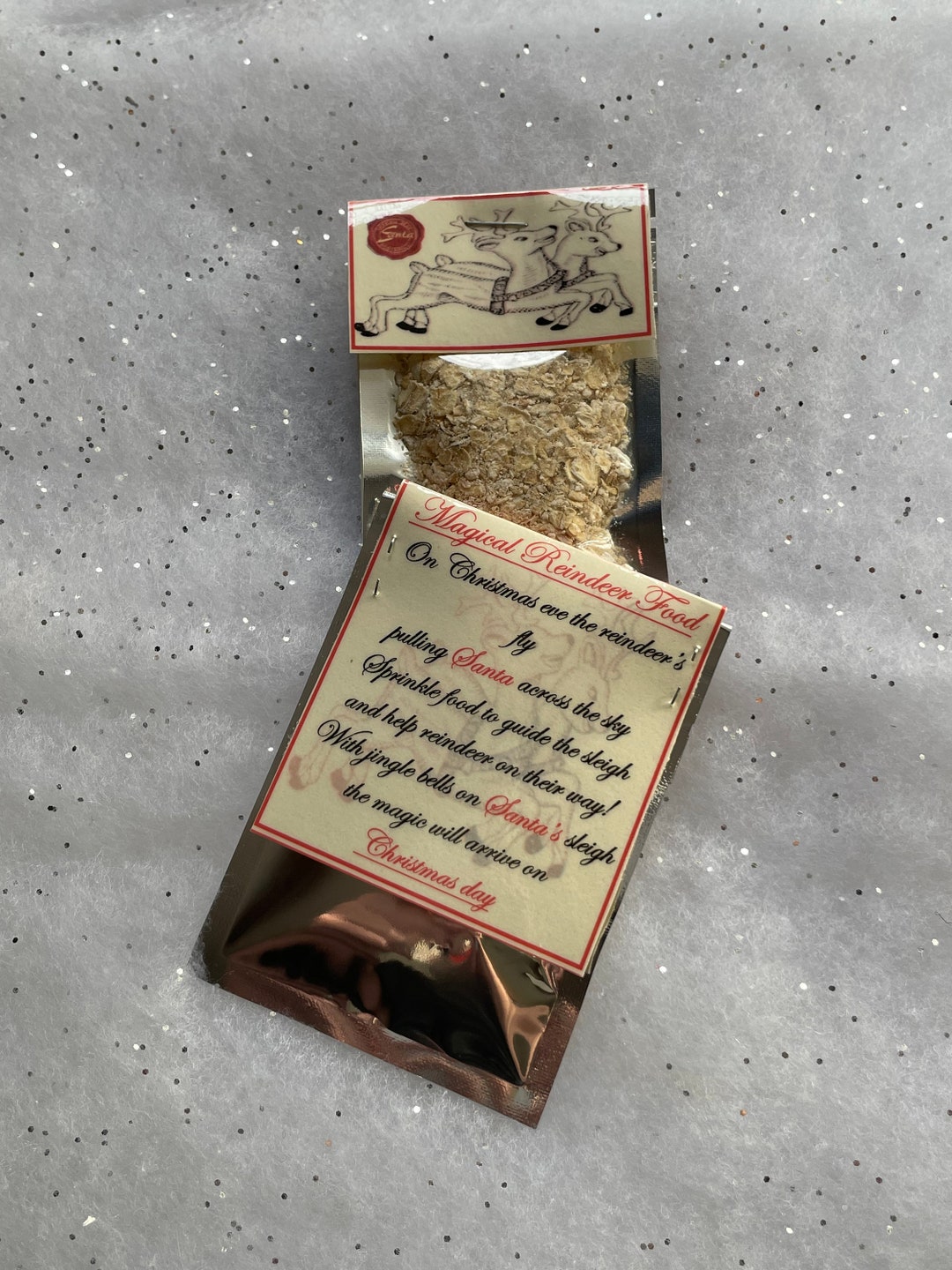 Magical Reindeer Food Christmas Eve Box Gift Set Oats Poem Believe ...