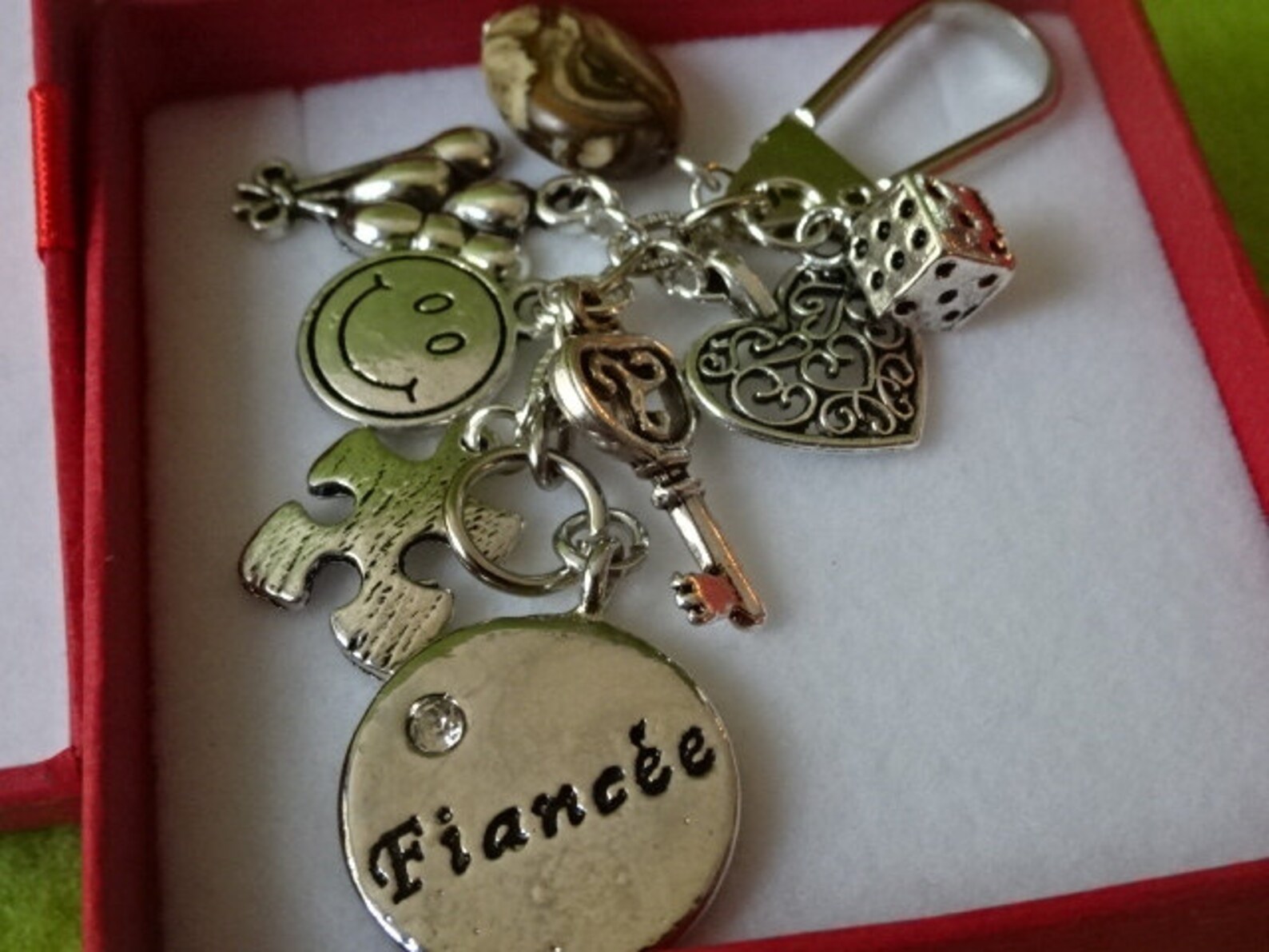 FIANCE FIANCEE Meaningful Keepsake Key Ring Charm Gift Boxed | Etsy