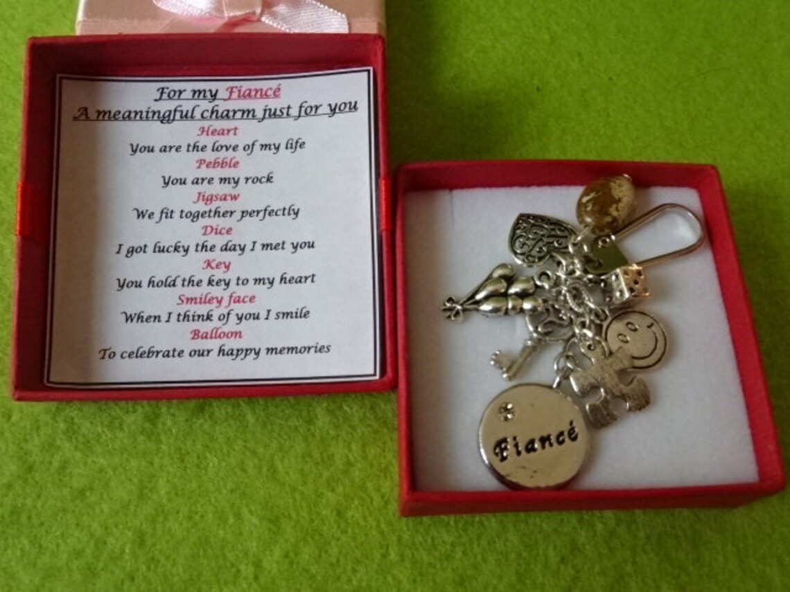 FIANCE FIANCEE Meaningful Keepsake Key Ring Charm Gift Boxed - Etsy