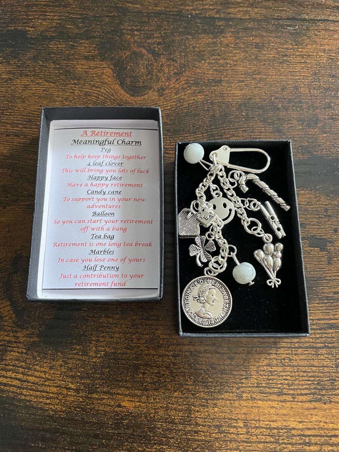 Meaningful Keepsake for a RETIREMENT Gift Key Charm Marbles - Etsy