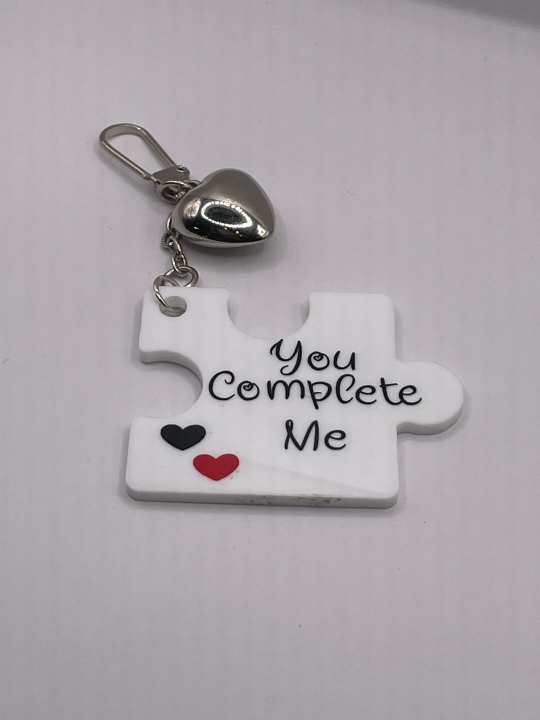 YOU COMPLETE ME Jigsaw Puzzle Piece Key Ring Charm Gift Boxed - Etsy