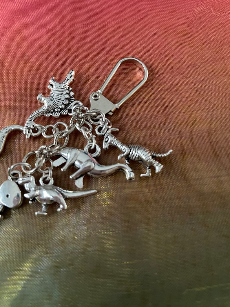 Jurassic Park Film Inspired Dinosaur Key Ring Charm Keepsake - Etsy