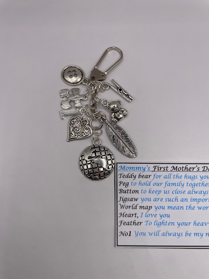 Mummy's First Mothers Day Meaningful Key Ring Charm - Etsy