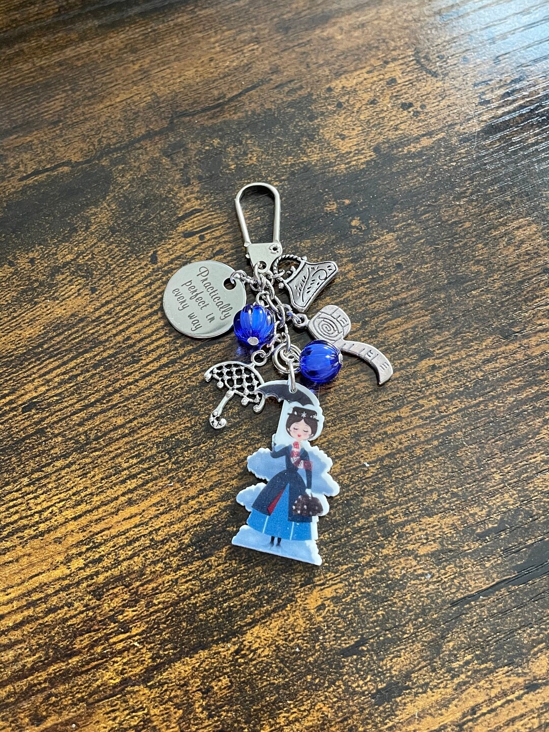Disney Inspired MARY POPPINS Practically Perfect in Every Way Key Ring ...