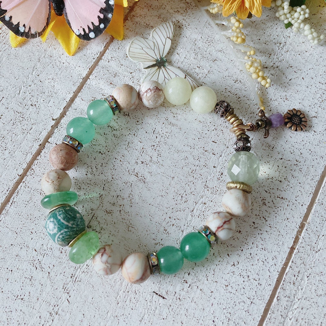 Women’s Spring Bracelet| Gifts for Mom| Boho-chic Stretch Bracelet ...