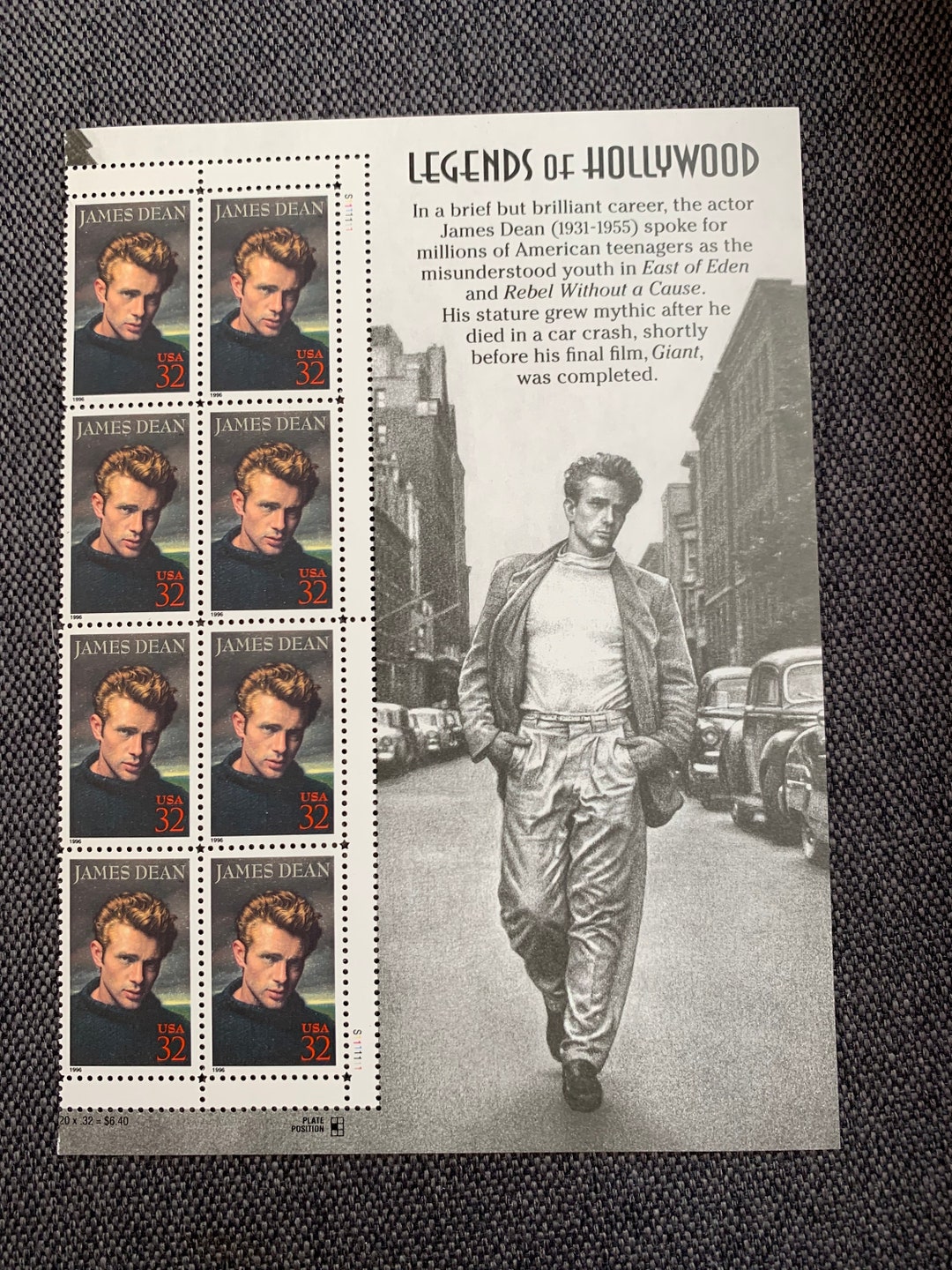 Vintage 1996 James Dean Legends of Hollywood Series Plate - Etsy