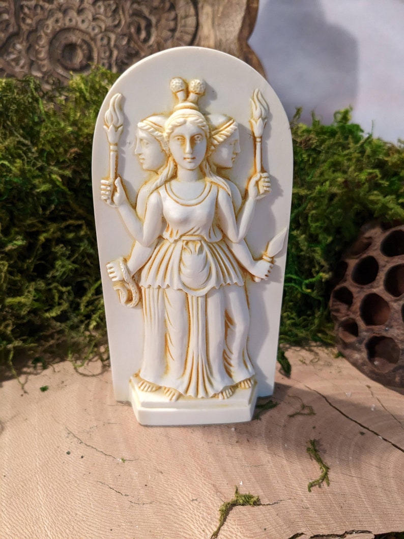 Goddess Hecate Altar Statue Hekate Figurine Roman Greek Wall - Etsy
